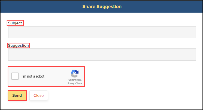 Suggestion Box – SAS Help Desk